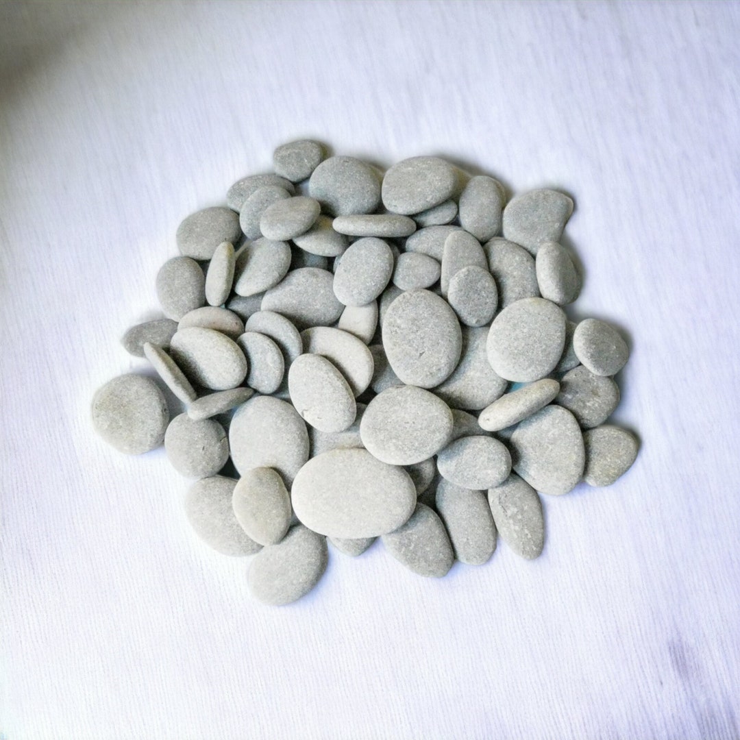 Lot Flat Grey Gray Beach Pebbles Rocks Stones Lake Ontario Pebble Art ...