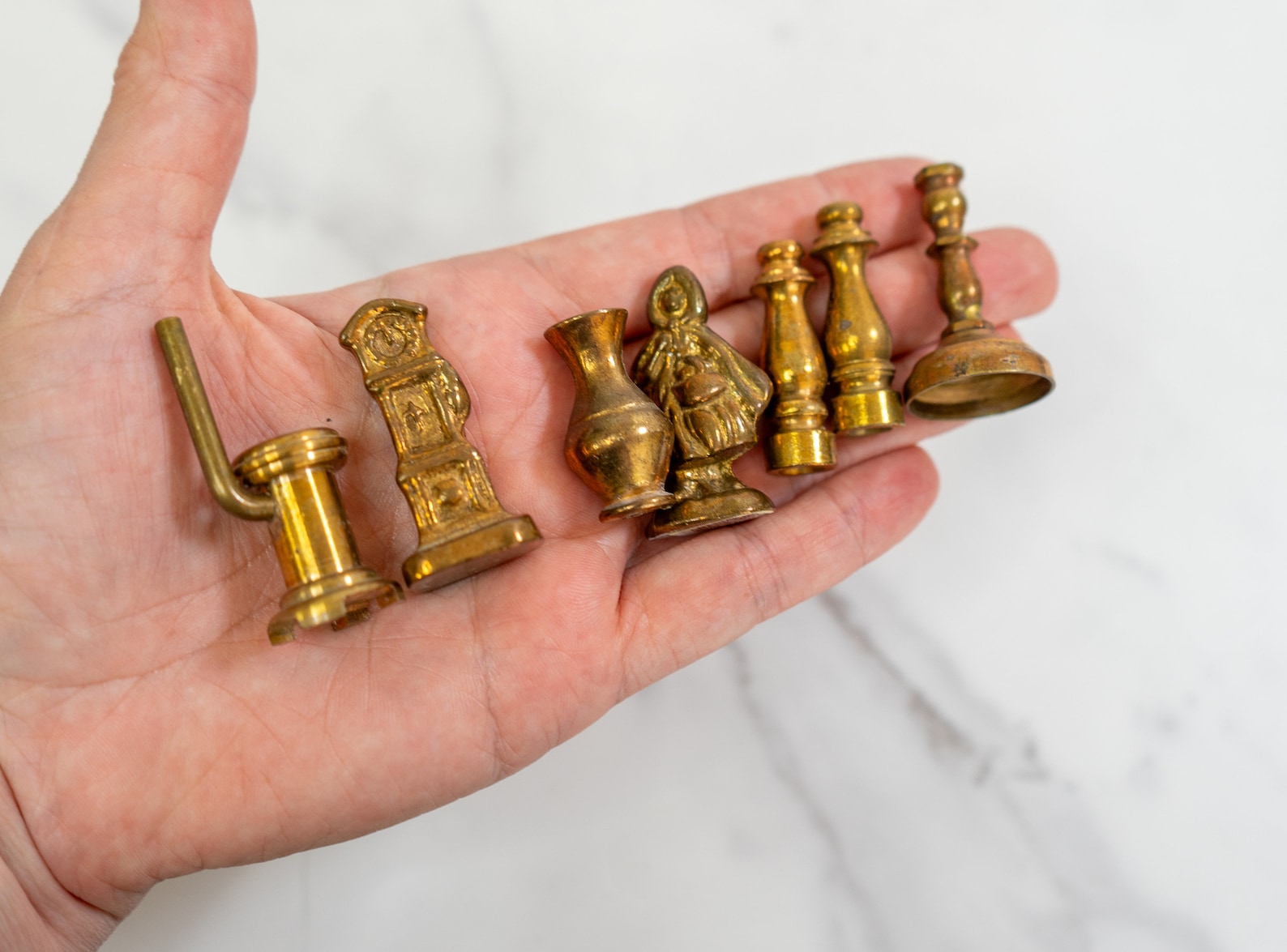 Huge Estate Lot Brass Figurines Assorted Collection Metal Sculptures ...