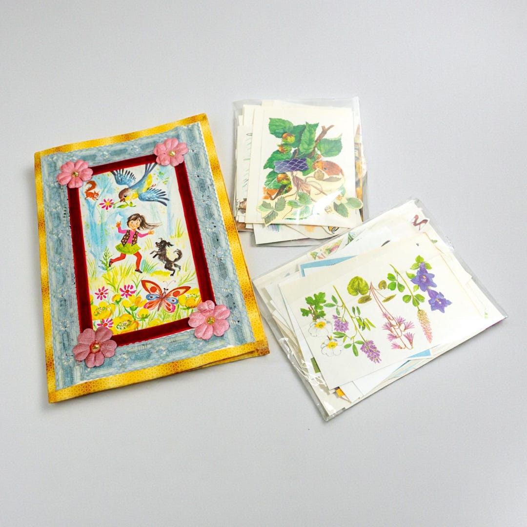 Vintage Children’s Book Paper Ephemera Pack – 100 Illustrated Clippings ...