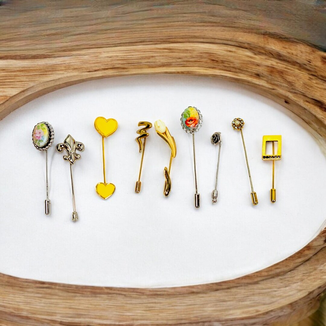 Vintage Stickpin Lot, Lapel Stick or Hat Pins - Etsy