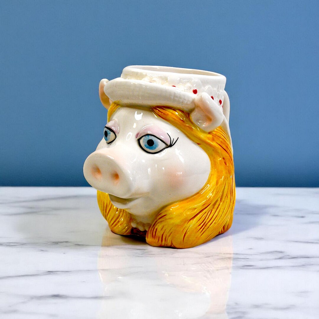 Vintage Miss Piggy Muppet Mug, Ceramic Coffee or Tea Cup - Etsy