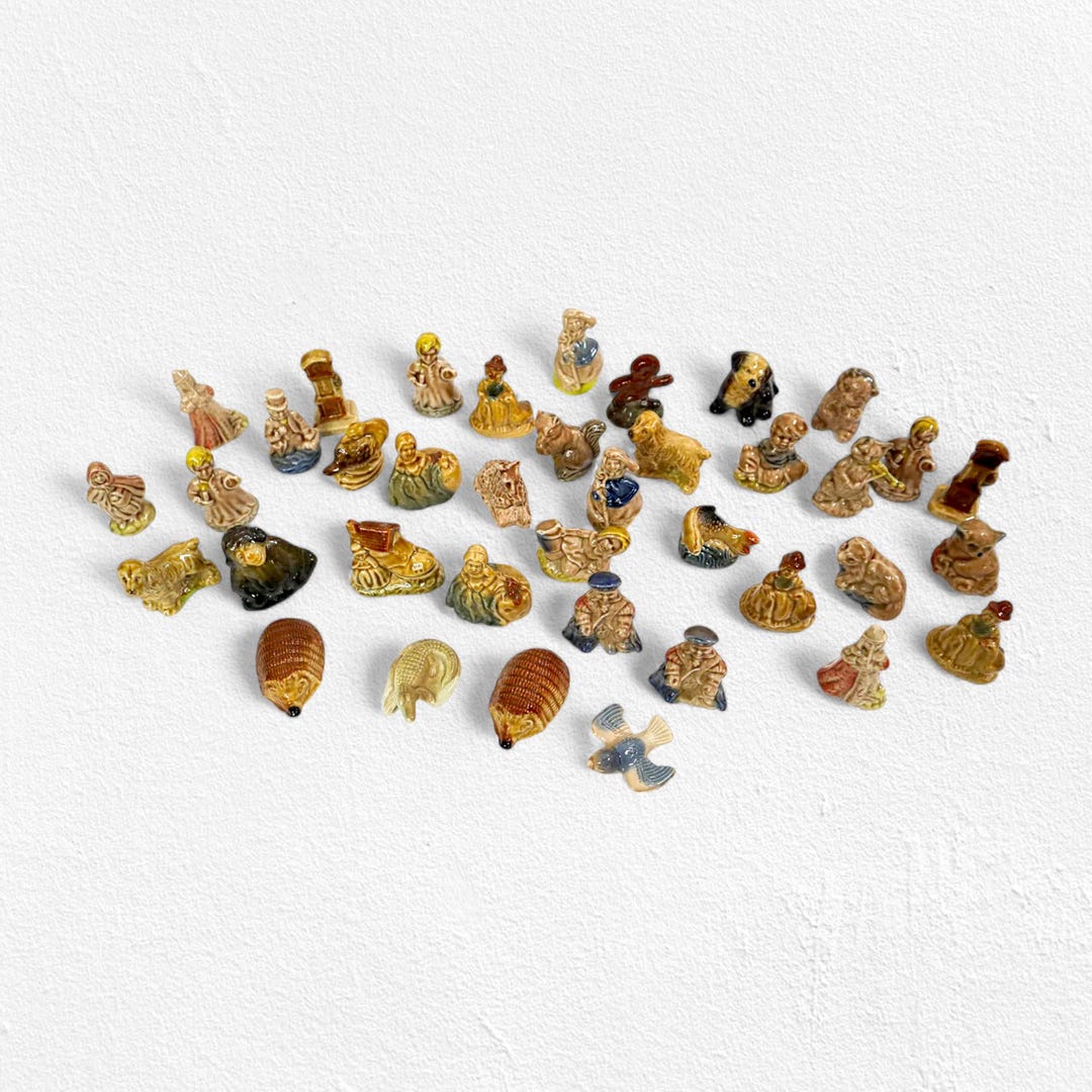 Vintage Wade Figurine Lot – 48-piece Miniature Porcelain Collection ...