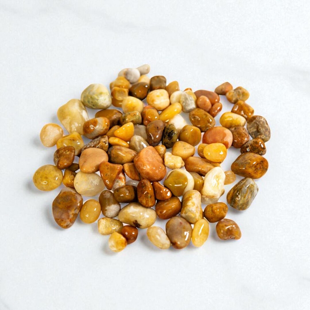 Lake Ontario Surf Tumbled Stones – Quartz, Feldspar, Jasper Mix – 75 ...