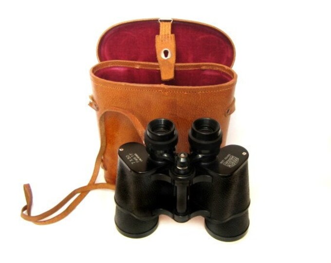 Vintage Rainbow Binoculars and Leather Case - Etsy