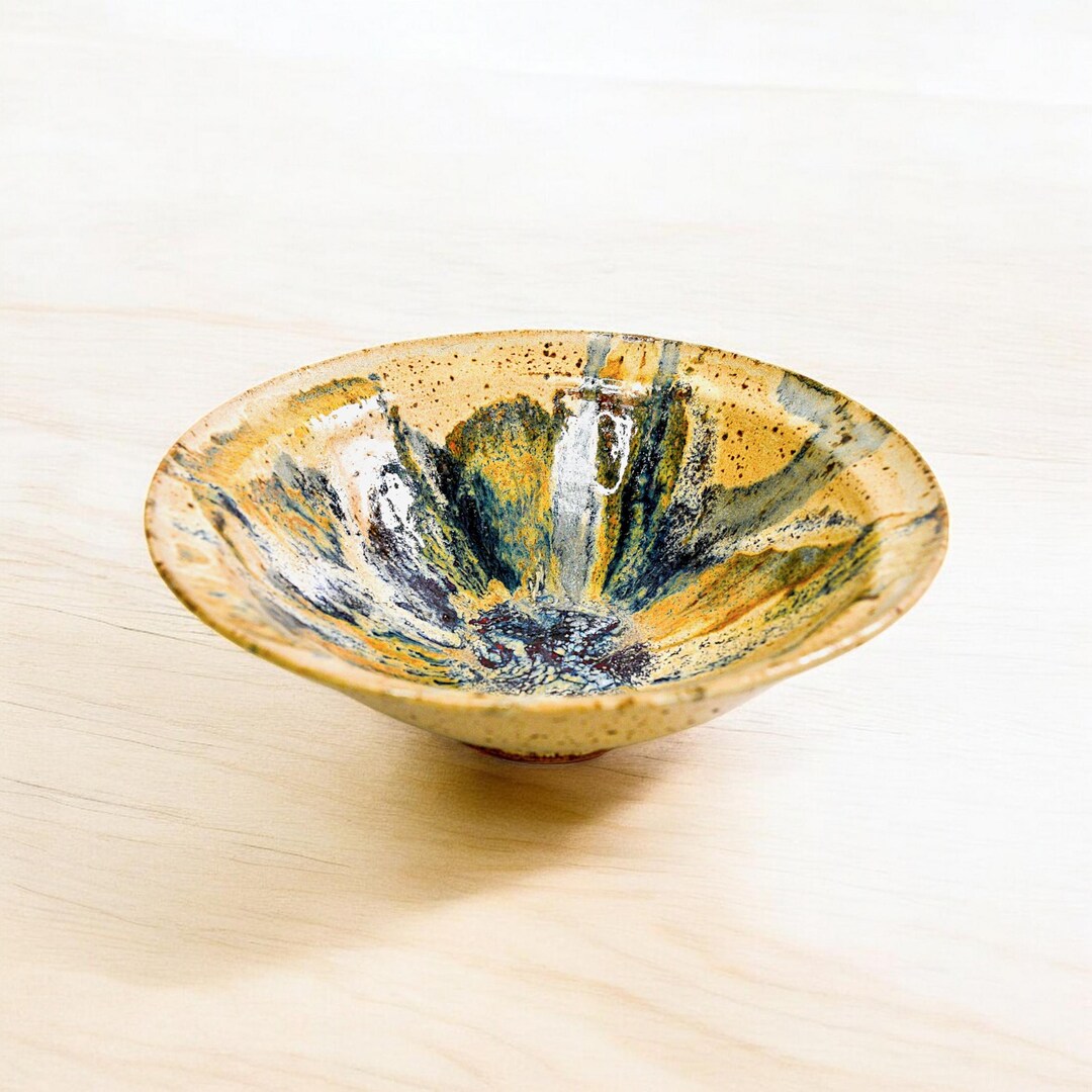 Handmade Studio Pottery Stoneware Bowl Vintage Ceramic Art - Etsy