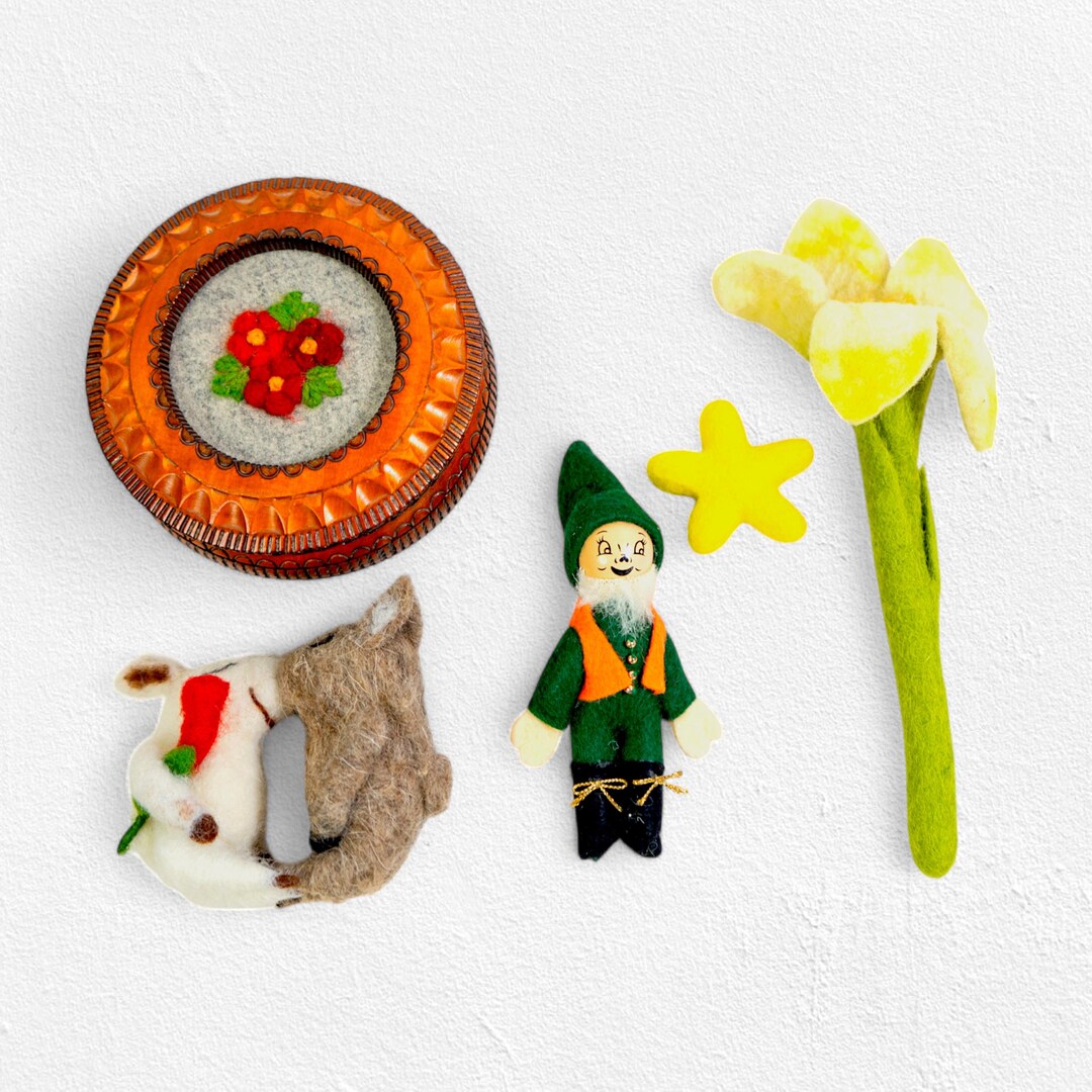 Felt Felted Collection Lot, Folk Art Crafts - Etsy