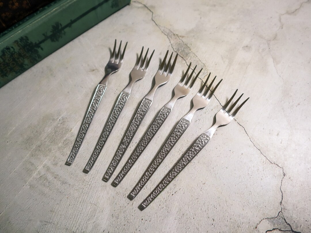 3 Tine Stainless Steel Forks Vintage Dessert Pastry Forks - Etsy