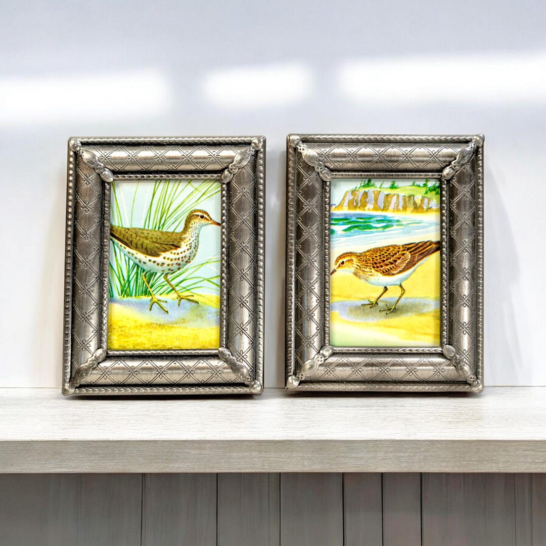 Pewter Tone Picture Frame Set, Vintage Silver Metal 4x3 Photo Frames - Etsy