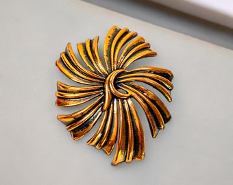Mid Century Modern Copper Brooch ..pin - Etsy