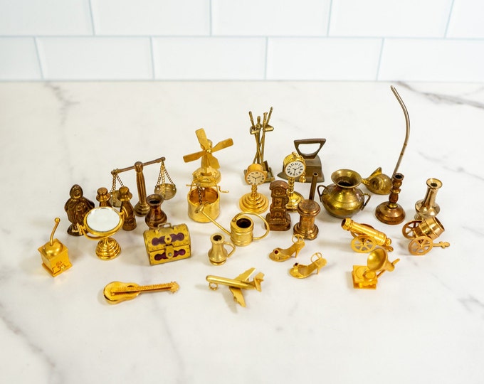 Huge Estate Lot Brass Figurines | Assorted Collection Metal Sculptures ...