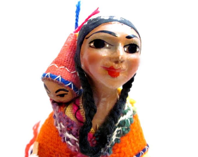 Vintage Peruvian Doll 1970's Handmade Peru Folk Art - Etsy