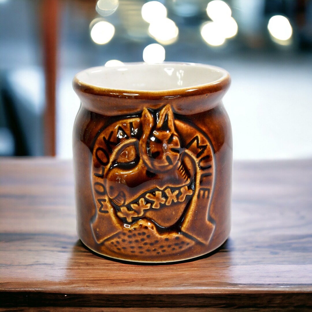 Vintage Sheraton Molokai Mule Ceramic Mug, Cocktail Cup, Daga Hawaii ...