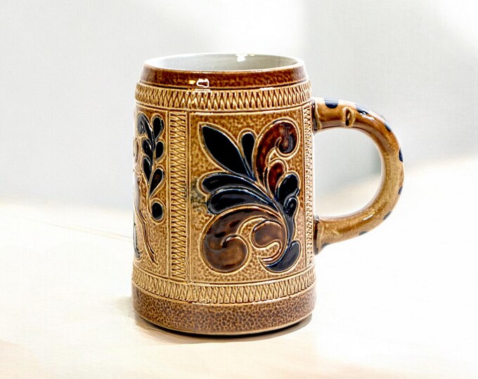 Vintage Marzi & Remy Deer Stag Studio Pottery Tankard, German Ceramic ...