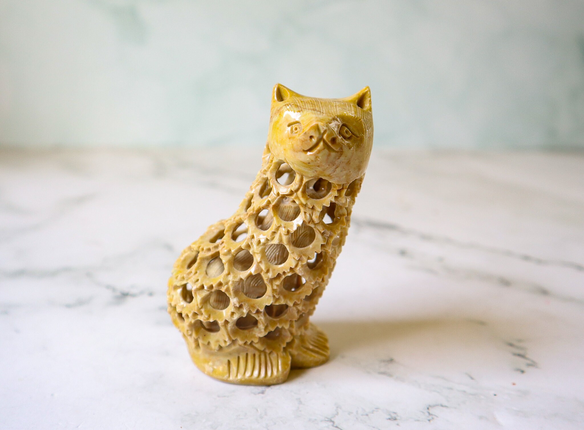 Soapstone Sculpture Cat