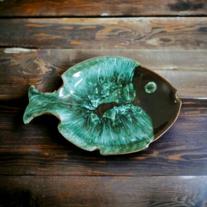 Vintage Blue Mountain Pottery Fish Dish Ceramic Fish Tray - Etsy