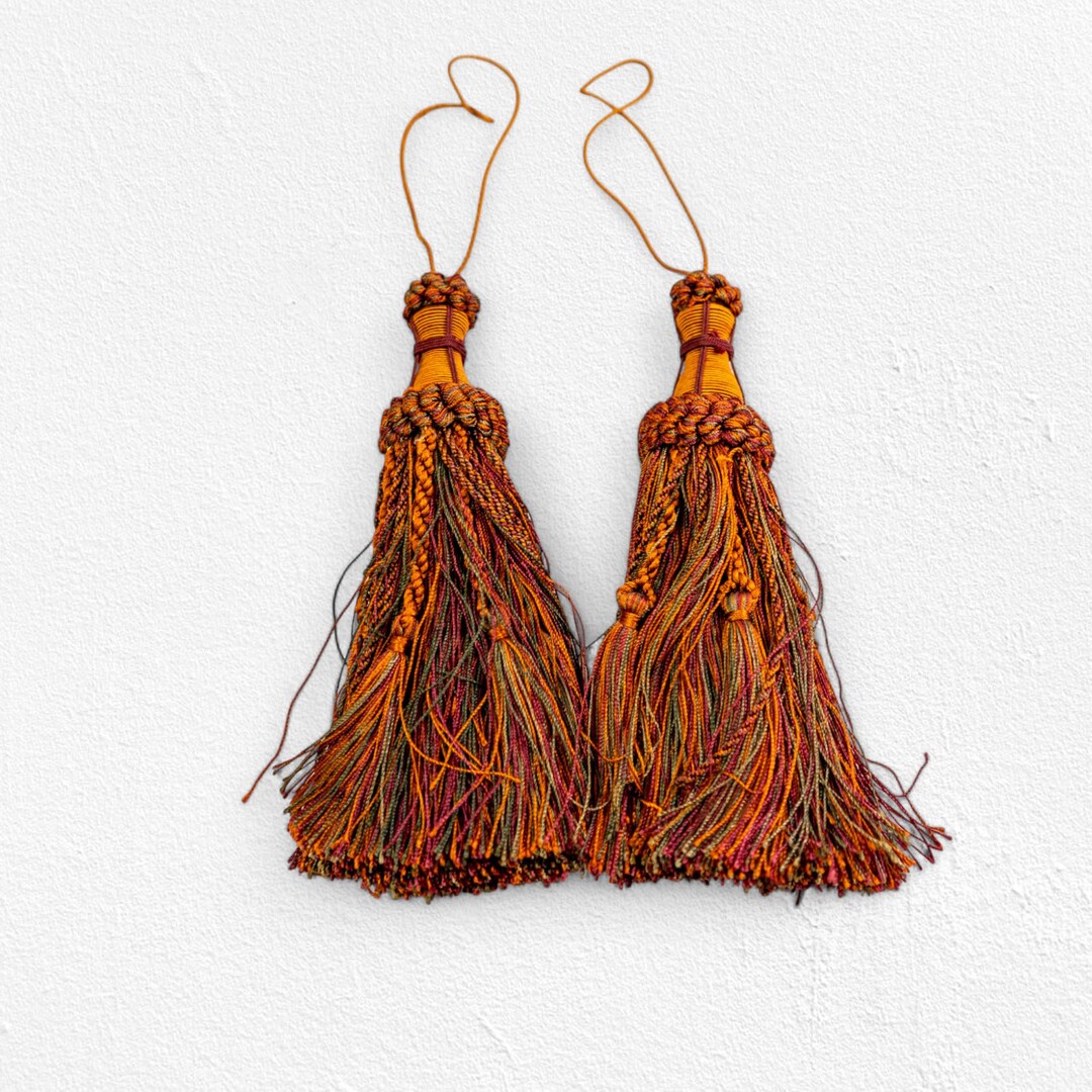 Large European Door Key Tassels Armoire Tassel Furniture Accent Copper ...