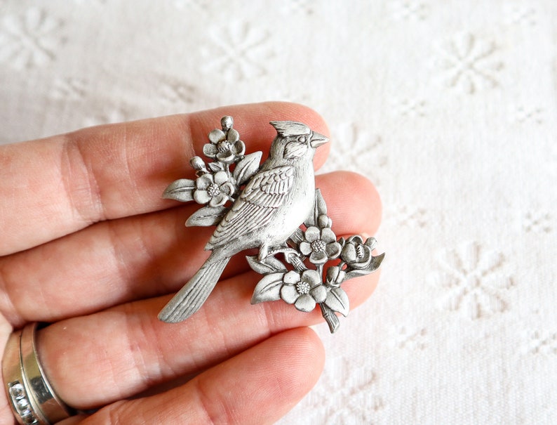 Pewter Brooch Lot Vintage Signed Pins - Etsy