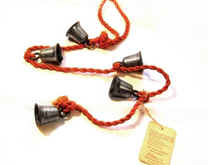 Vintage Indian Chiming Bells of Sarna Rope - Etsy