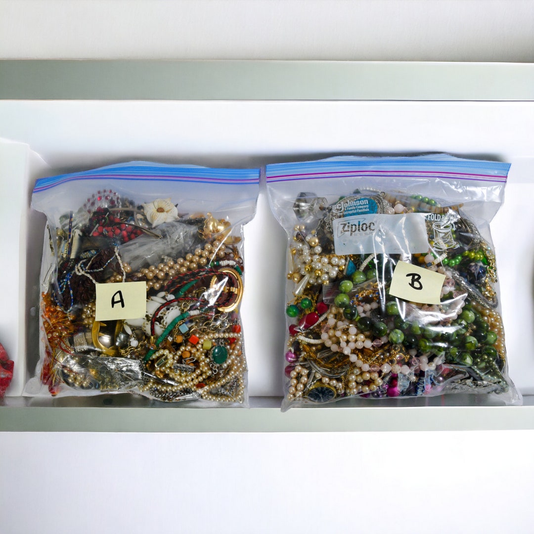 Jewelry Making Parts Broken Junk Jewelry for Harvesting Re-purposing ...