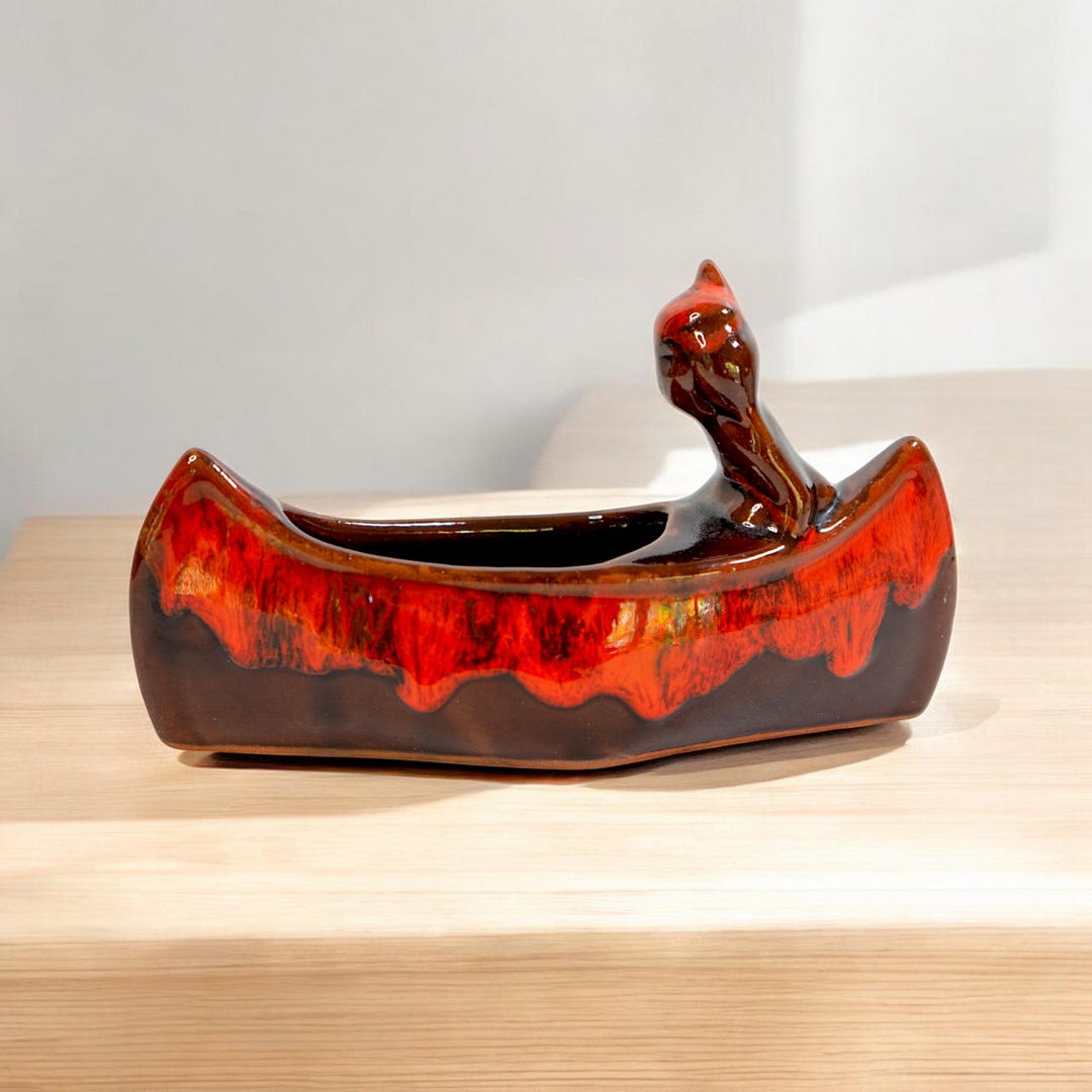 Vintage Ceramic Canoe Planter Pot by Mcmaster Pottery Canada - Etsy