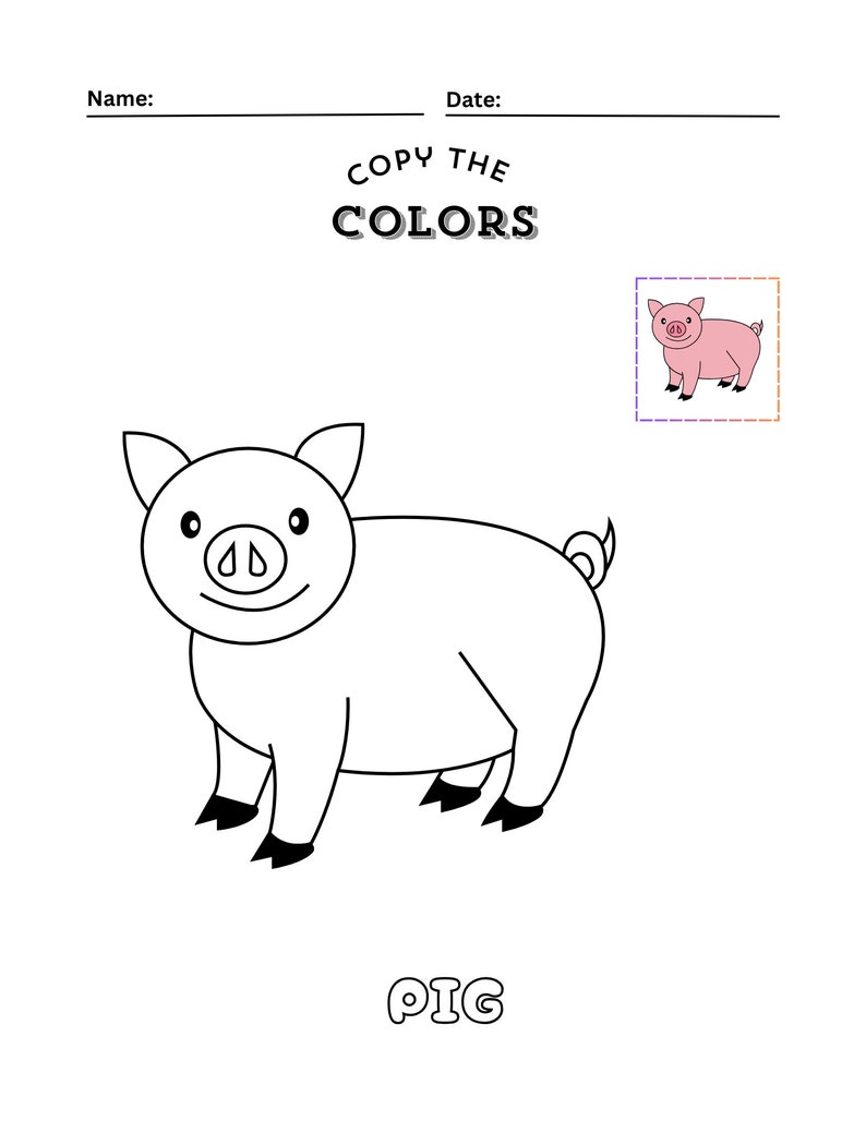10 Printable Coloring Page Fruit Vegetable Animals - Etsy