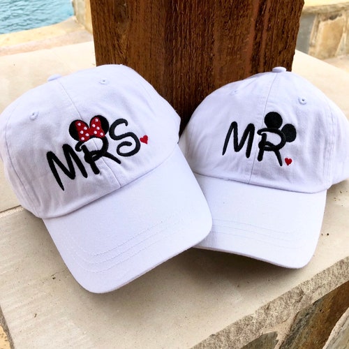 Mr and Mrs Hats Embroidered Dad Cap Mr Mrs Hats Newlywed - Etsy