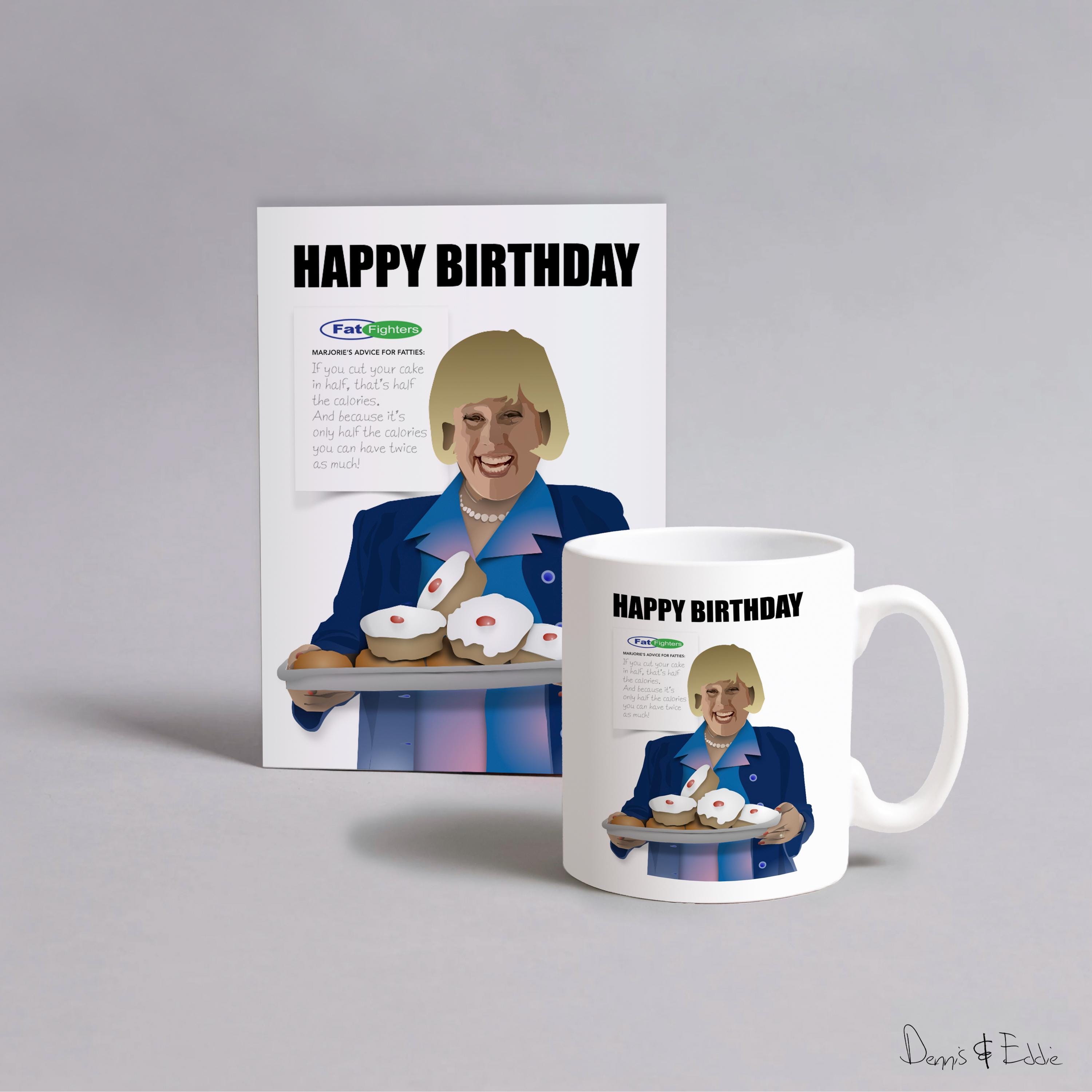 Funny Card, Funny Birthday Card, Happy Birthday Fat Fighters - Etsy