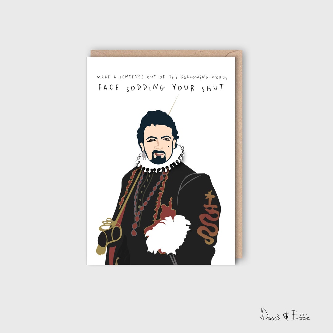 Funny Card, Funny Birthday Card, Face Sodding Your Shut, Blackadder ...