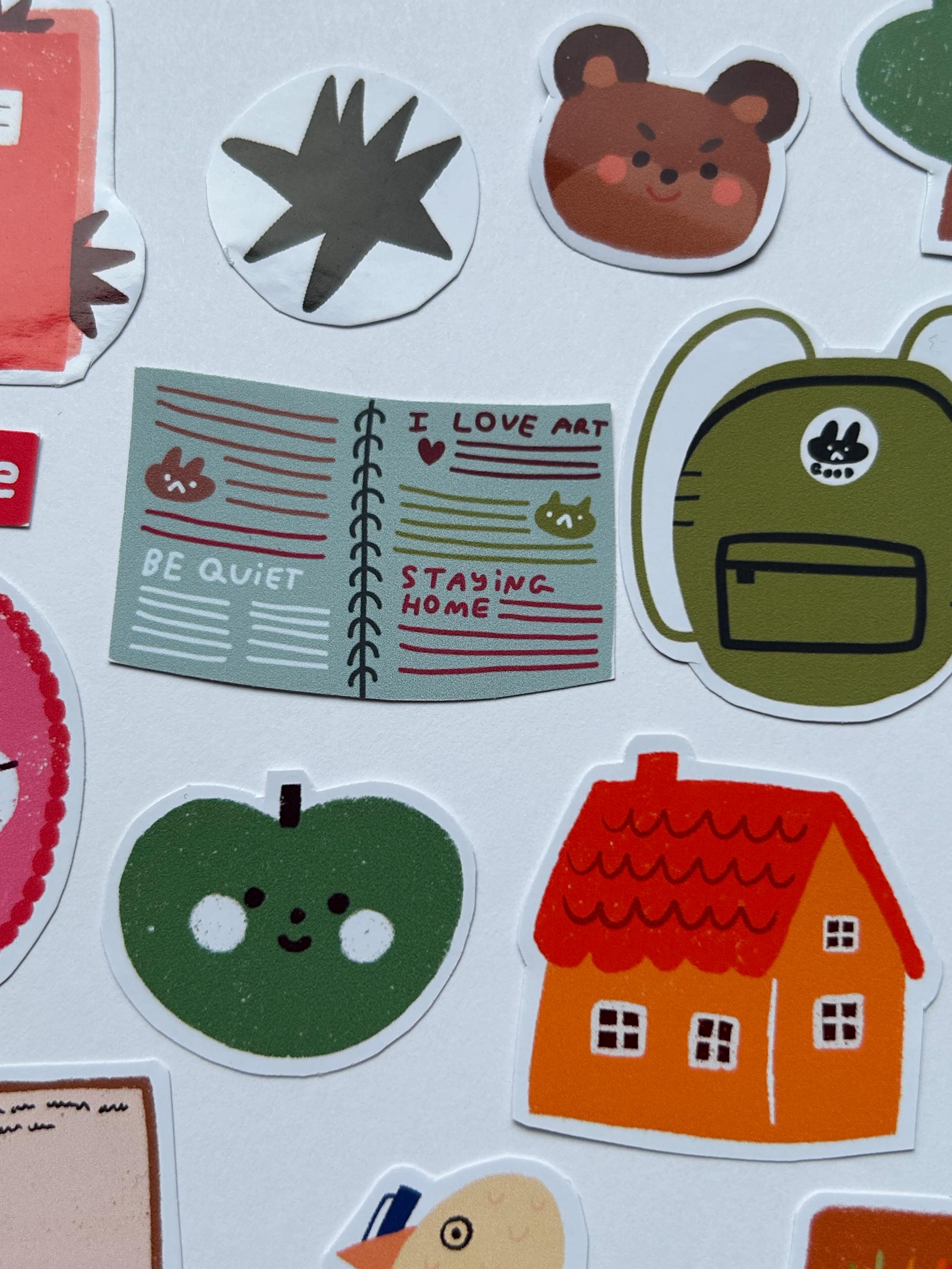 ART RETREAT Printable Stickers, Note Cards, Labels 10 Sheets - Etsy