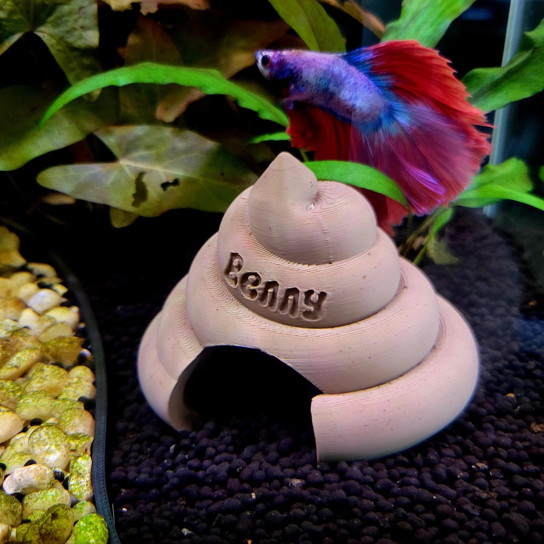 Poop Shaped Aquarium Cave for Fish, Shrimp, Reptiles, Terrarium Decor ...
