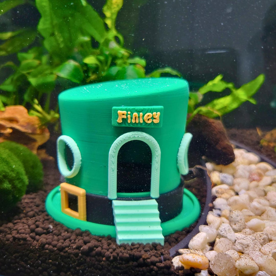Leprechaun Hat Aquarium Hide: Personalized St. Patrick's Day Fish Tank ...