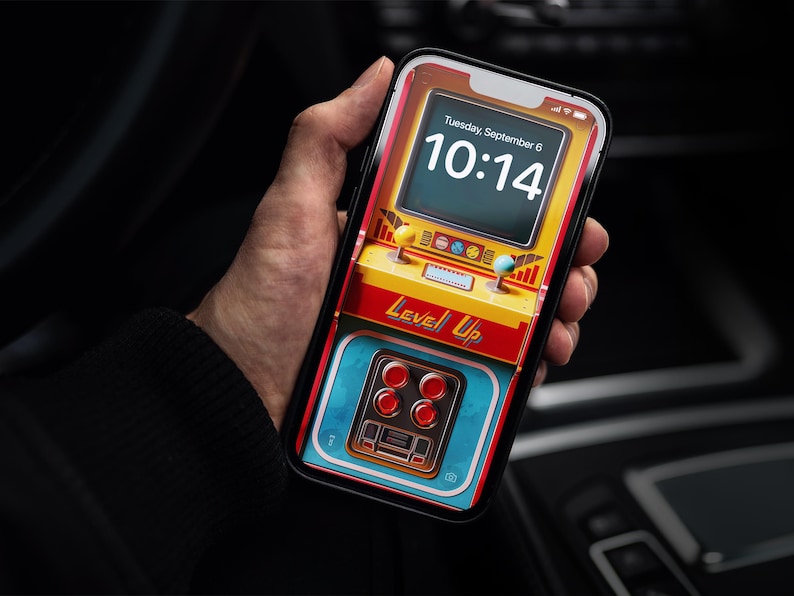 4k Street Style Arcade Video Game Machine, Mobile Wallpaper for iPhone ...