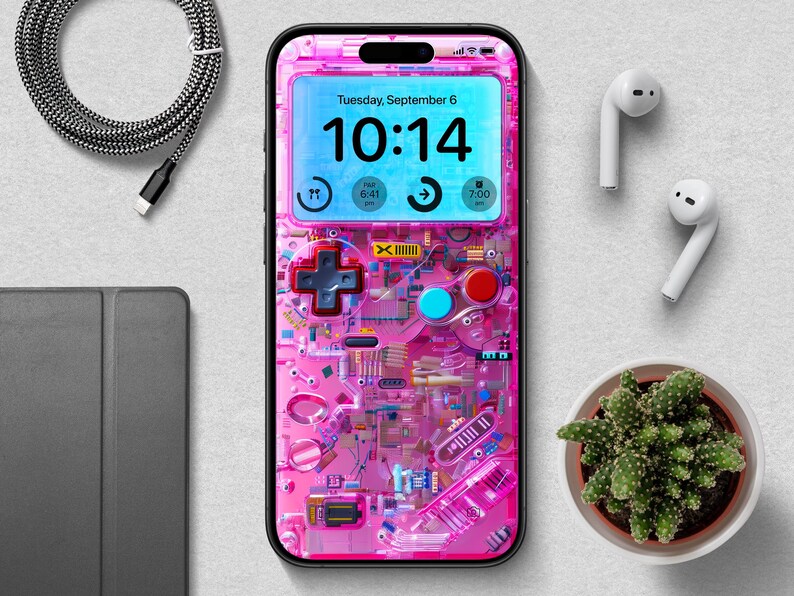 4k Gameboy Pink Console Original Mobile Wallpaper, Whimsical Wallpapers ...