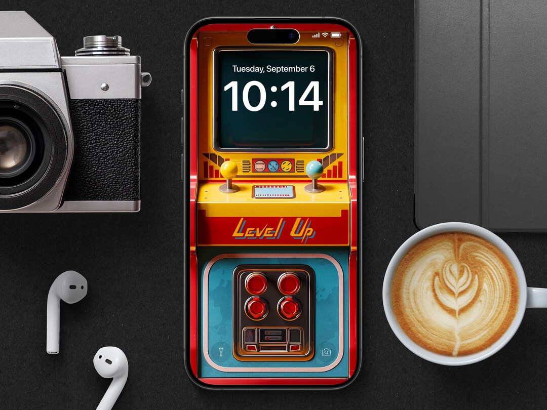 4k Street Style Arcade Video Game Machine, Mobile Wallpaper for iPhone ...