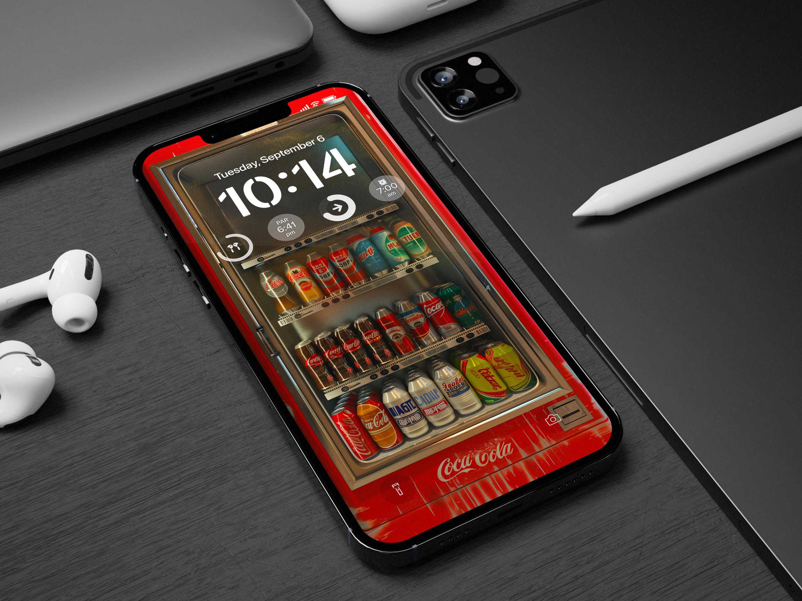 4k Soda Can Automat Mobile Wallpaper for iPhone and Android Phones - Etsy