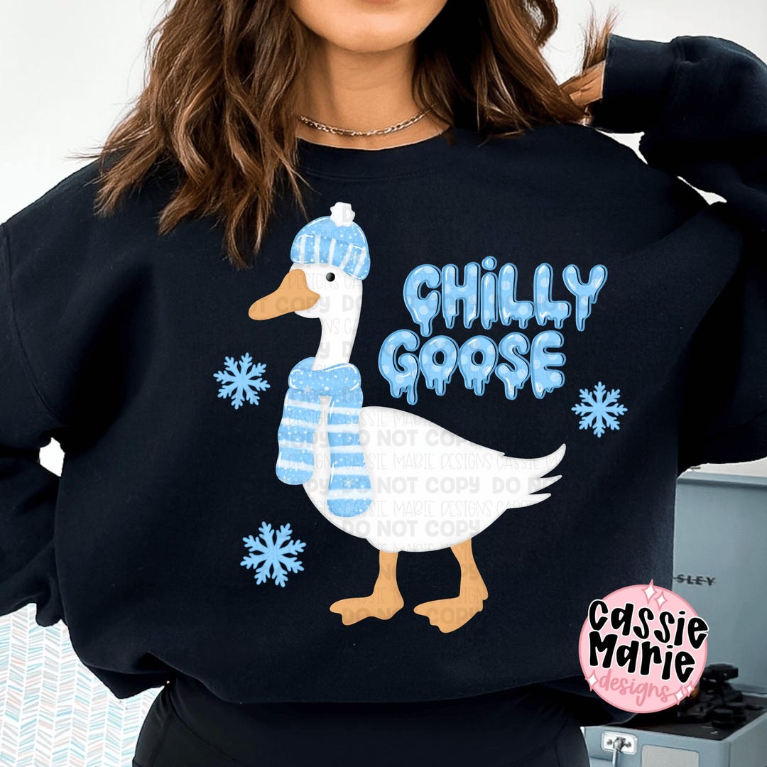 Chilly Goose Png | Winter Png | Silly Goose Png | Goose Png | Trendy ...