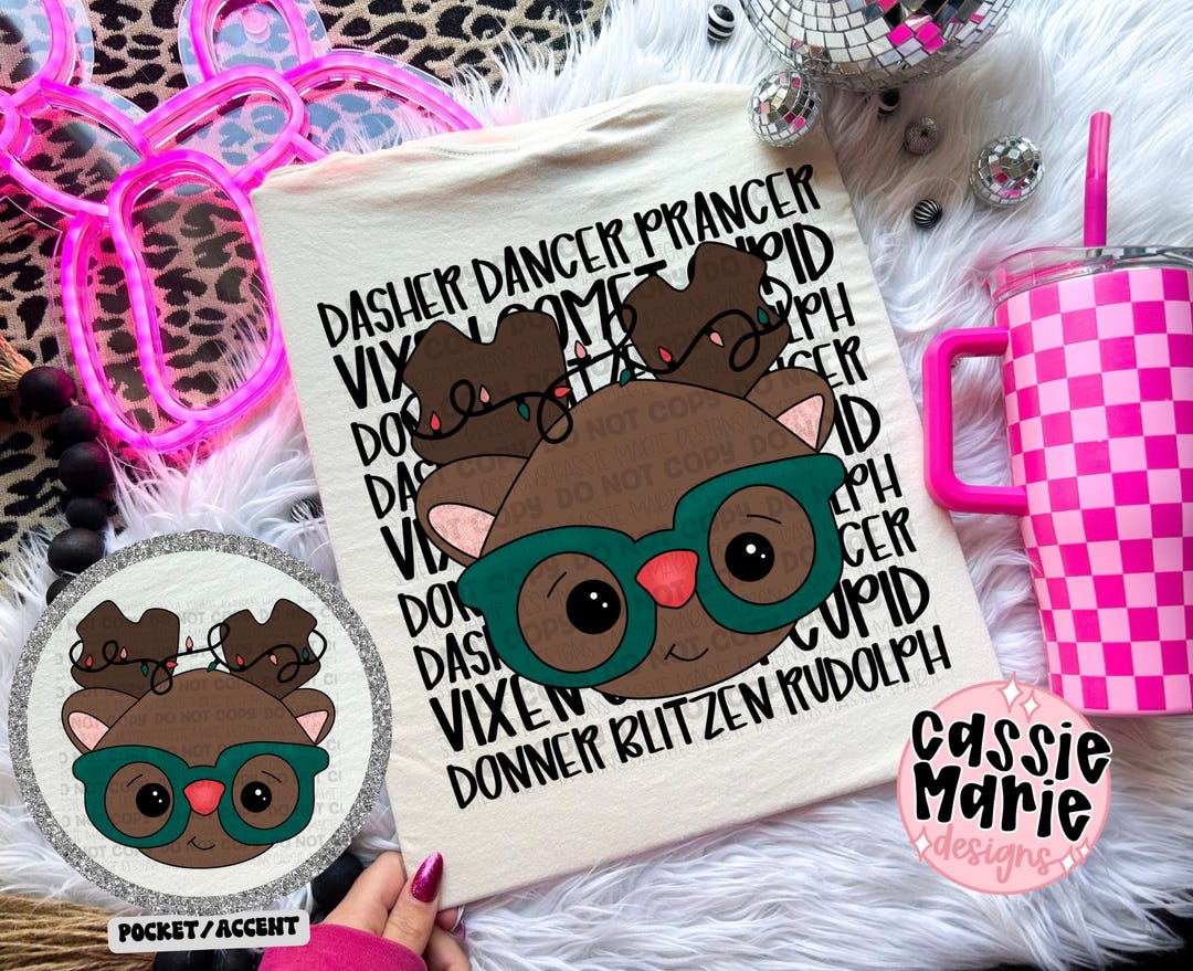 Reindeer Png | Christmas Png | Dasher Dancer Prancer Png | Holiday Png ...