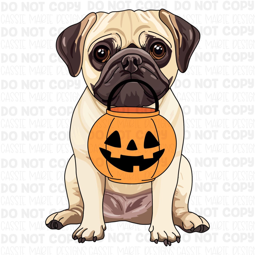 Pug Halloween PNG, Pug Halloween, Pug, Dog Halloween, Spooky - Etsy