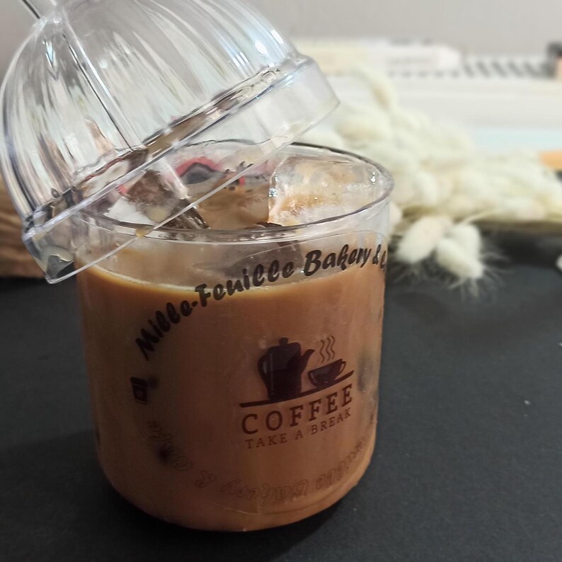 Coffee Logo Transparent Design Vinyl Stickers,small Business, Take A ...