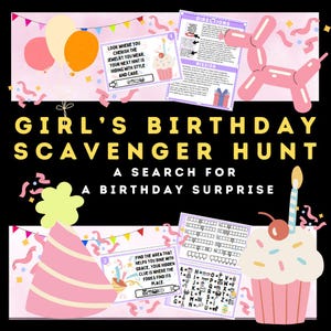 Birthday Scavenger Hunt for Kids: Indoor Riddle Puzzle (PDF) - Etsy