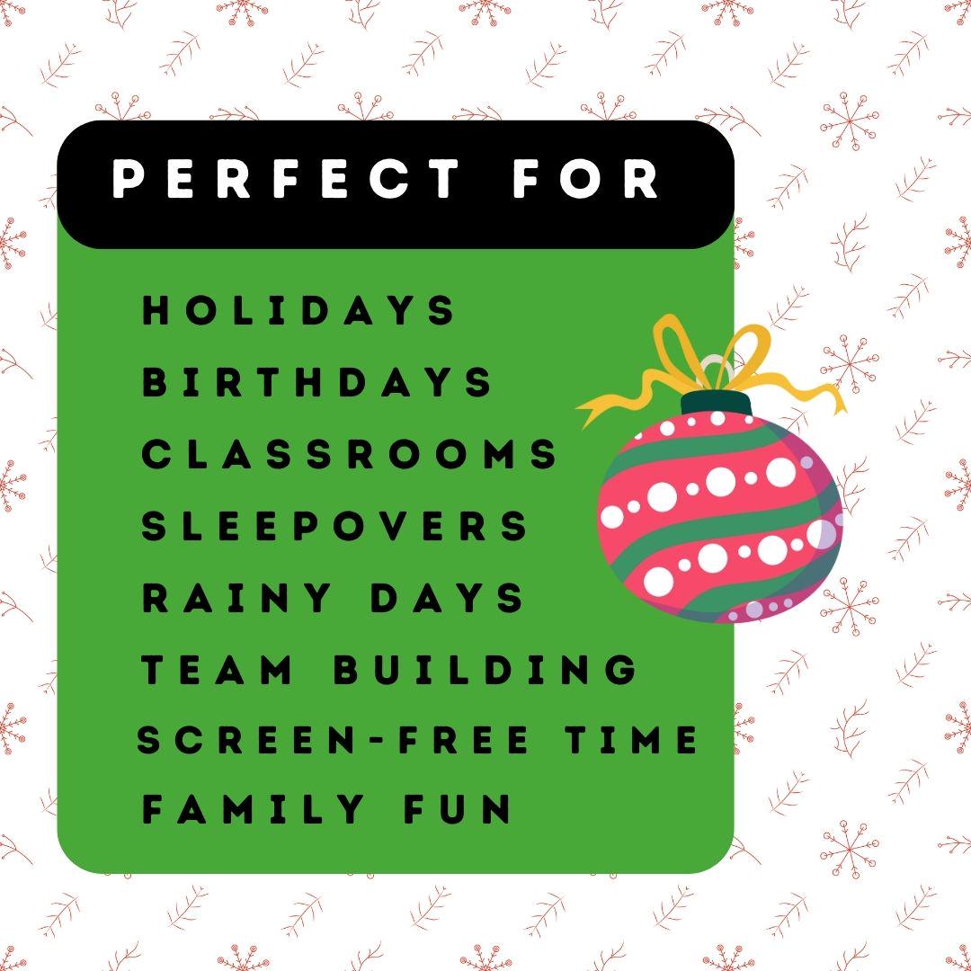 Christmas Tree Scavenger Hunt for Kids; Printable Puzzle Game, Indoor ...