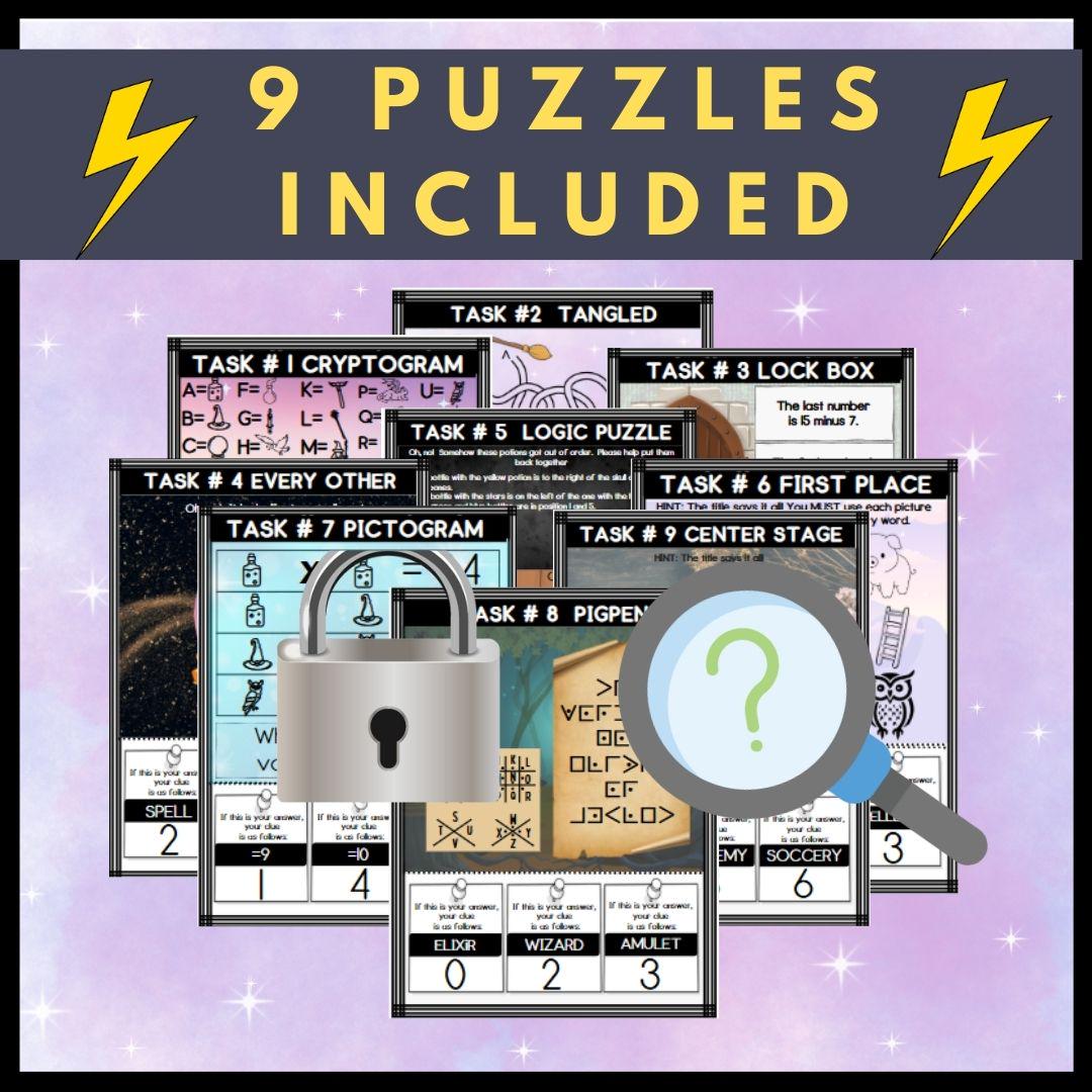 Wizard Escape Room for Kids - Printable Party Game – Magic Escape Room ...