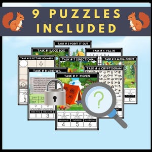 Camping Escape Room for Kids -hiking Printable Party Game – the Great ...