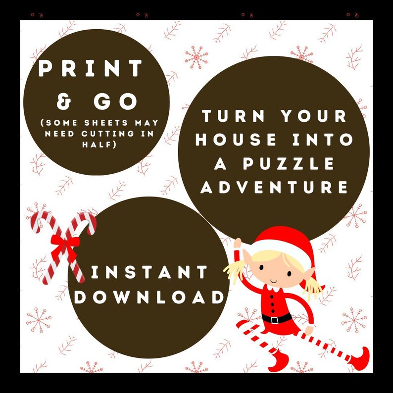 Elf Christmas Scavenger Hunt: Tumble's Missing Toys (printable Puzzle ...