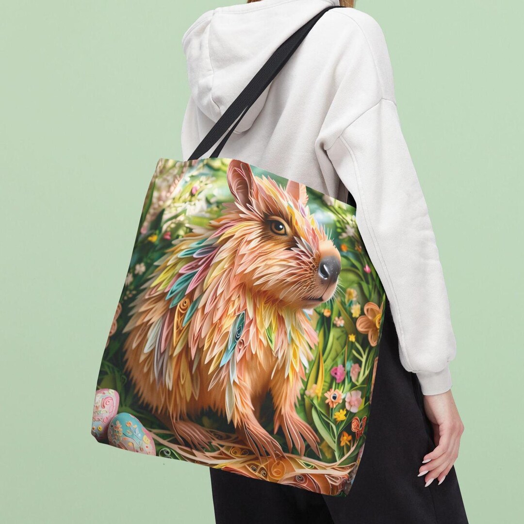 Capybara Bag, Capybara Gift, Capybara Lover, Animal Tote Bag, Cute ...