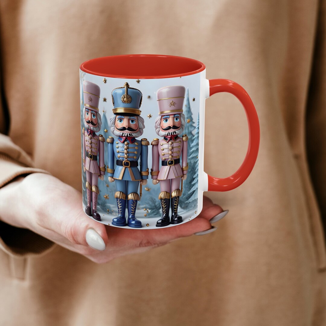 Nutcracker Accent Coffee Mug, Holiday Coffee Cup, Christmas Gift ...