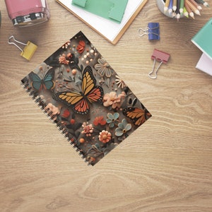 Student Essential: Butterfly Notebook for School, College Notebook ...
