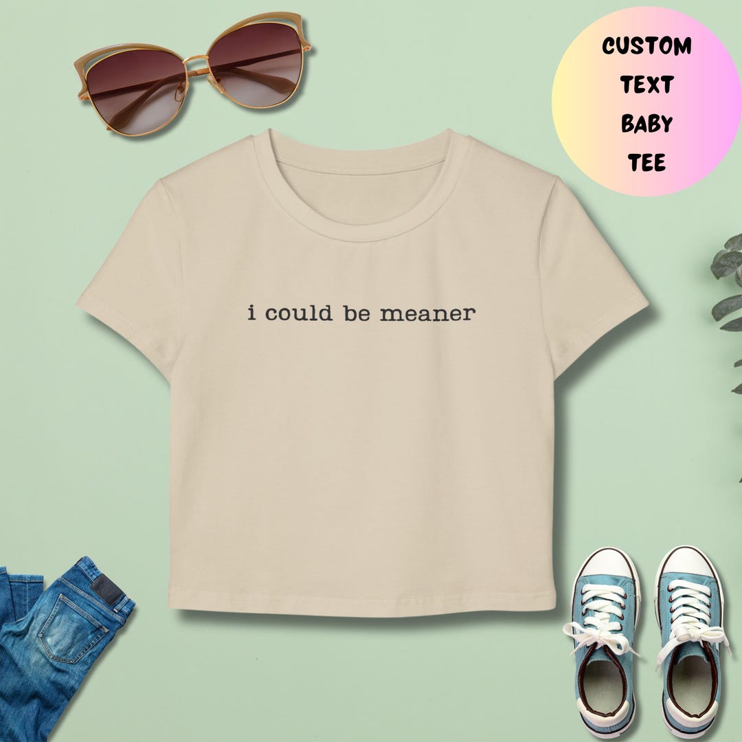 Custom Text Baby Tee, Y2k Baby Tee, 90s Baby Tee, Coquette Baby Tee ...