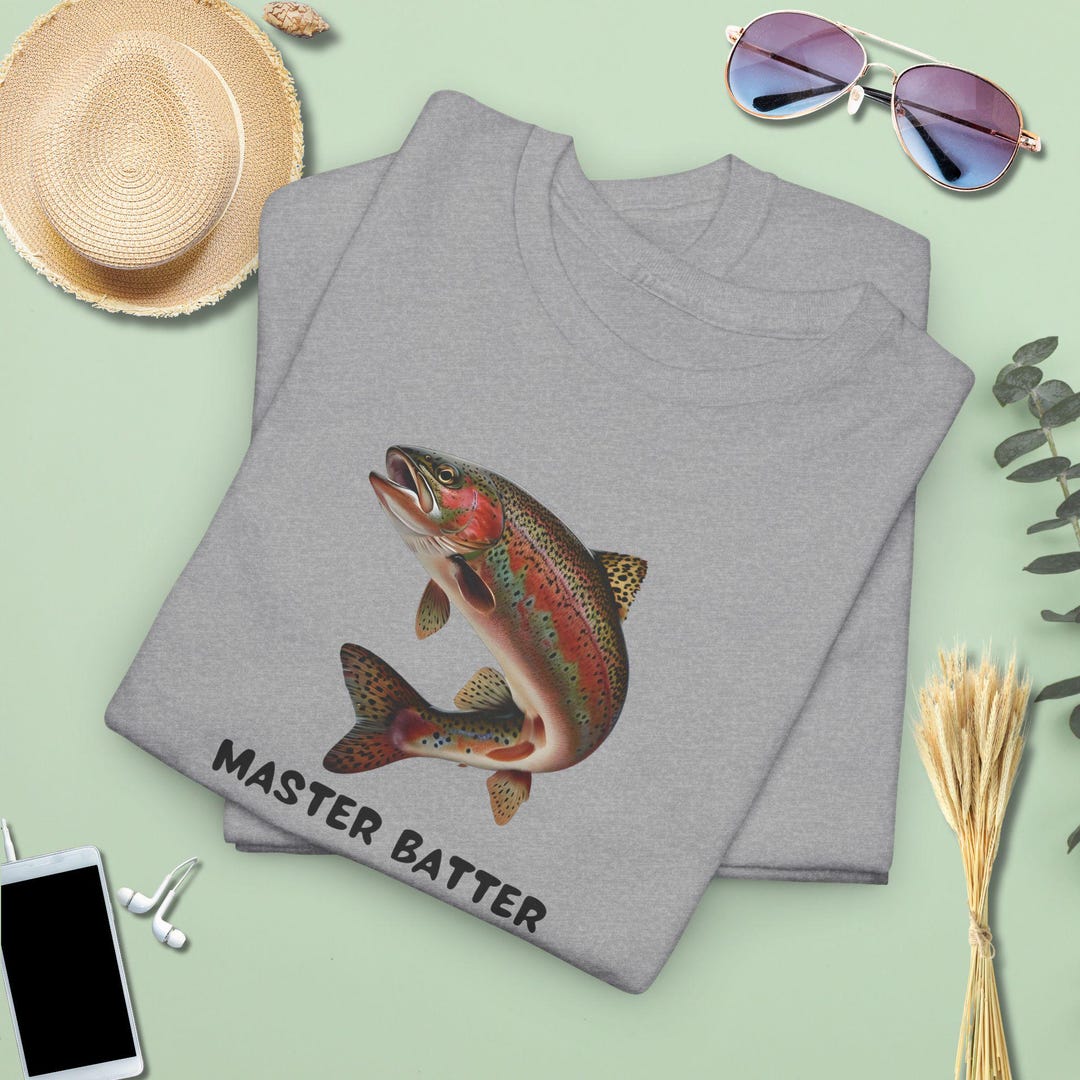 Fishing Lover's Master Batter Tee, Great for Anglers, Fisherman ...