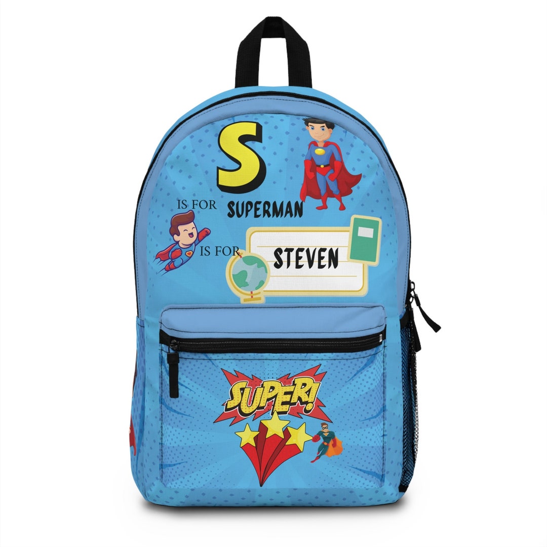 Personalized Superman Backpack,roomy and Durable Bag,kids School Bag ...